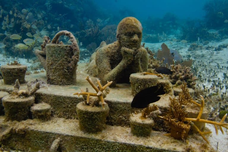 Visiting the MUSA Underwater Museum in Cancun, Mexico